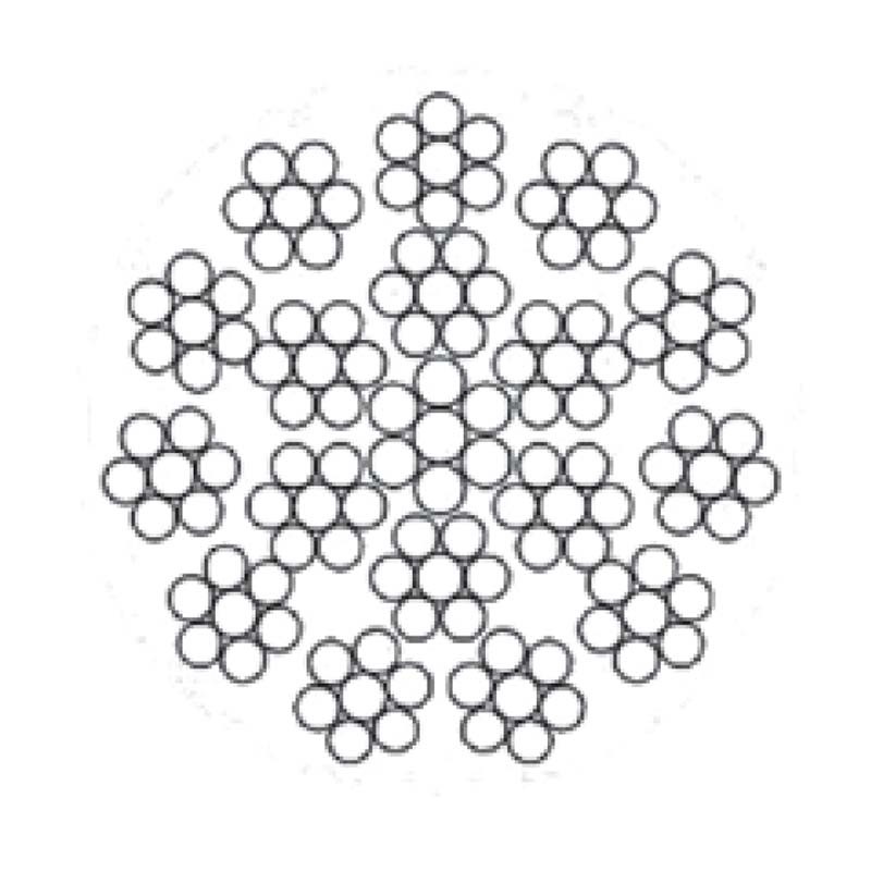 Câble Acier Utilisation Standard- 6x19 Galvanisé Ame Textile